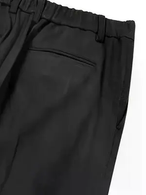 STUDIO TOMBOY Herringbone Pleated Straight-leg Trousers