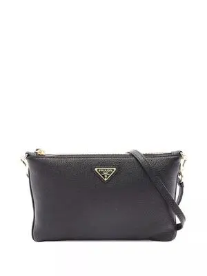 Prada 2013-2026 Vitello Daino Soft Crossbody Bag - Black