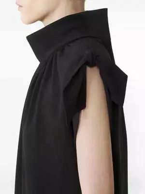 LANVIN Bow-detail Crystal-fringe Midi Dress