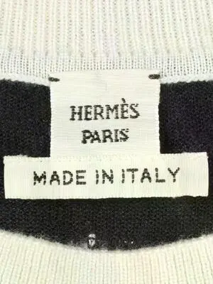 Hermès 2010s Chaîne D'ancre-print Button Sweater