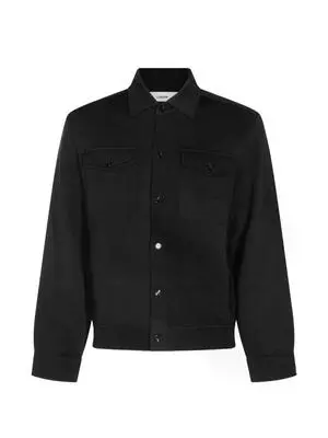 LARDINI Flap-pocket Shirt Jacket - Black