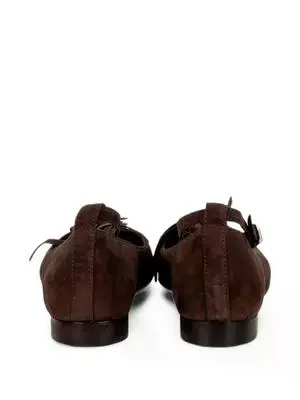 NAPOLEONI Ally Tassel Buckle-fastening Ballet Flats - Brown