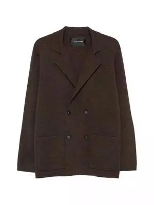 Tagliatore Double-breasted Knitted Cardigan - Brown