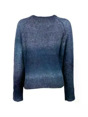 KANGRA Gradient-effect Ribbed-knit Sweater