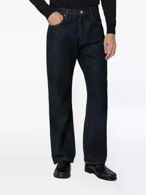 AGOLDE Contrast-stitching Straight-leg Jeans - Blue