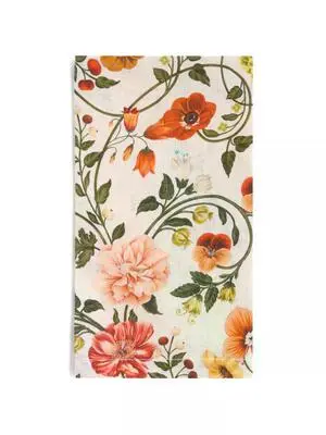 La DoubleJ Botticelli Floral-print Napkins - Neutrals