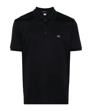 C.P. COMPANY Short-sleeved Polo Shirt - Navy