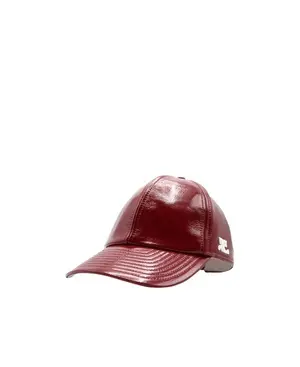 COURREGES Logo-patch Baseball Cap - Red