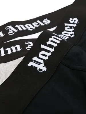 Palm Angels Elastic Logo Waist Pack Of Three Boxers