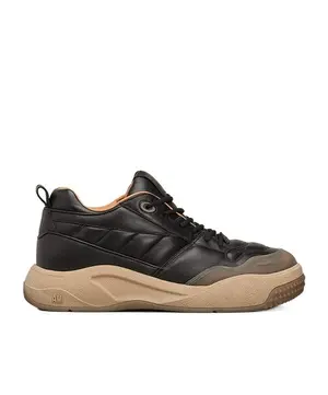 AMI Paris Sn1509 Leather Sneakers - Black