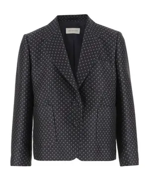 Dries Van Noten Long-sleeved Suit Jacket - Black