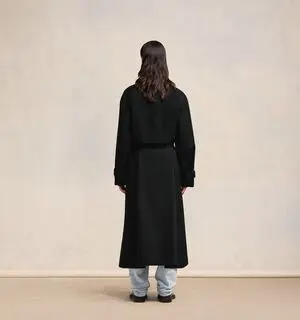 AMI Paris Belted Cotton Trench Coat