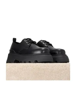 AMI Paris Round Toe Lace-up Shoes