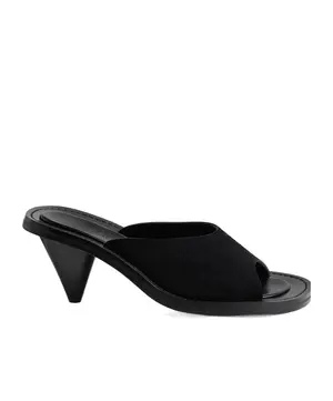 Phoebe Philo Round-toe High-heeled Sandals - Black