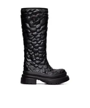 Valentino Garavani Atelier Floral-embossed Mid-calf Rain Boots