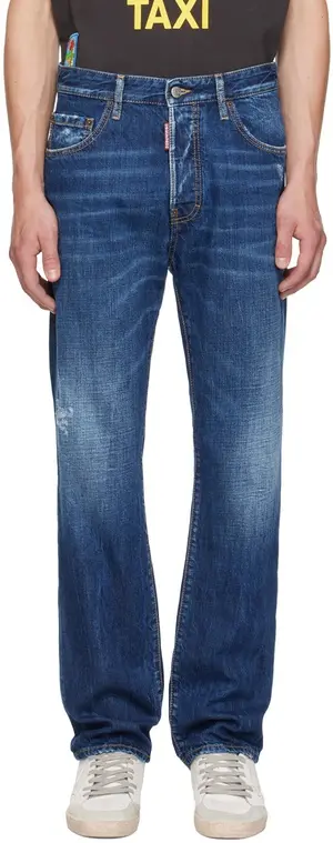 Dsquared2 Straight Leg Slim Jeans