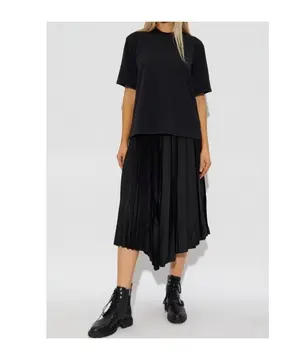ALLSAINTS Jax Pleated Midi Dress