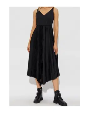 ALLSAINTS Jax Pleated Midi Dress