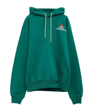 Casablanca Drawstring Hoodie - Green