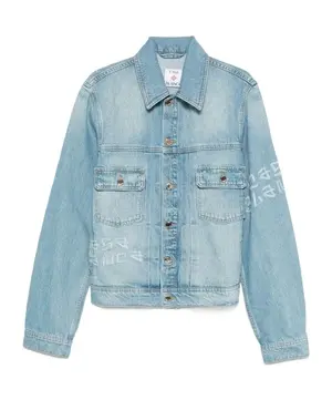 Casablanca Graffiti Effect Denim Jacket