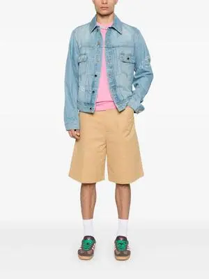 Casablanca Graffiti Effect Denim Jacket