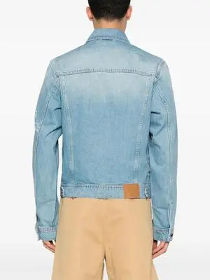 Casablanca Graffiti Effect Denim Jacket