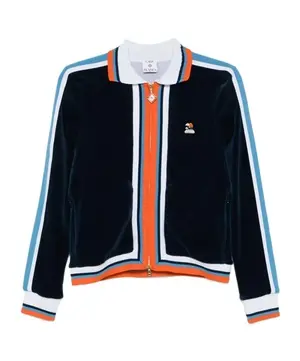 Casablanca Stripe Detail Casual Jacket - Black