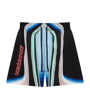 Casablanca Elastic Waist Shorts