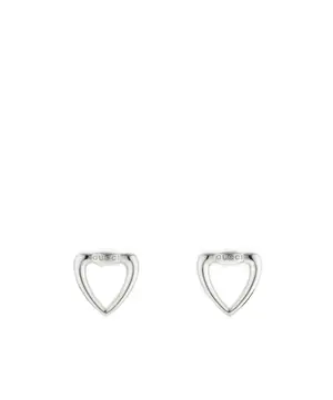 Gucci Heart Stud Earrings - Silver