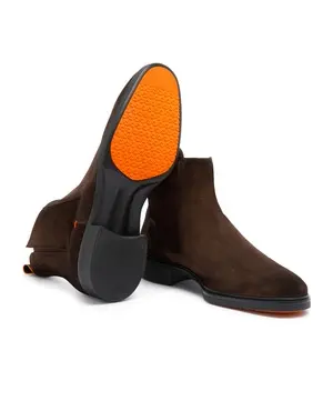 Santoni Suede Chelsea Boots