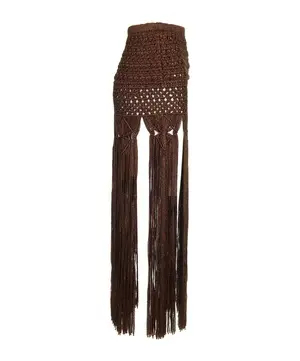 Alanui Ray Of Light Knitted Skirt