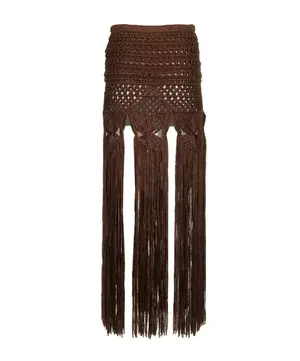 Alanui Ray Of Light Knitted Skirt