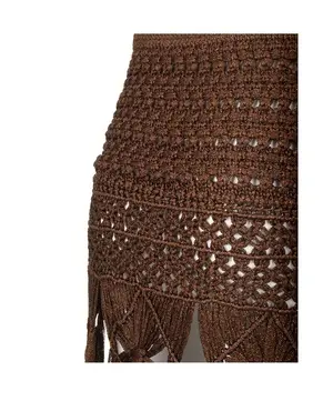 Alanui Ray Of Light Knitted Skirt