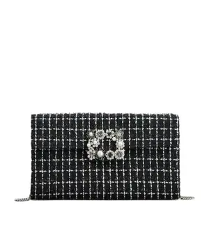 ROGER VIVIER Flower Strass Clutch Bag