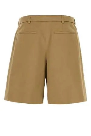 Saint Laurent Beige Drill Bermuda Shorts - Brown