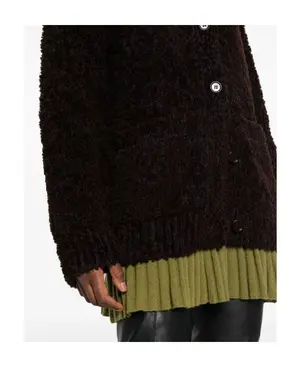 Dries Van Noten Long-sleeved Button Cardigan - Brown