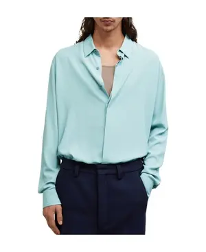 AMI Paris Button-up Crepe Shirt