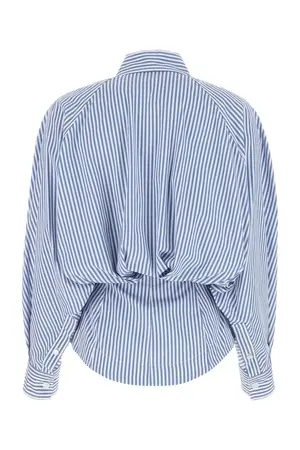 Bottega Veneta Striped Cotton Poplin Shirt