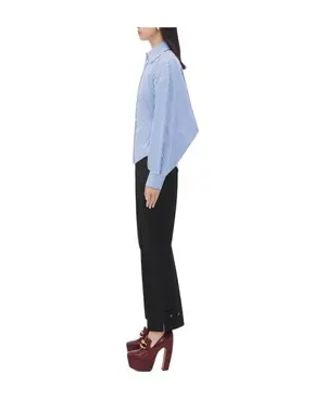 Bottega Veneta Striped Cotton Poplin Shirt