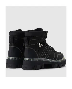 GANNI Cleated Lace Up Hiking Boots