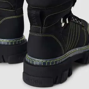 GANNI Cleated Lace Up Hiking Boots
