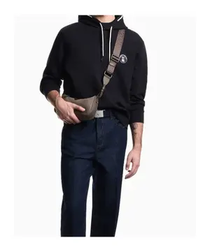 Emporio Armani Logo Patch Drawstring Hoodie