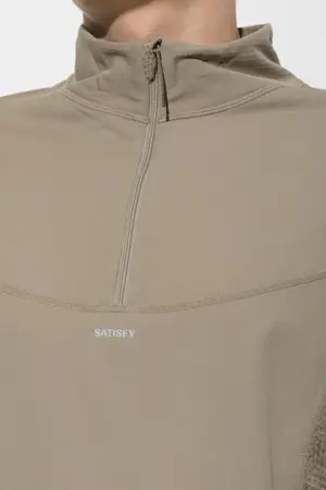 Satisfy Fuzzfleece Octa Half-zip Performance Top - Beige