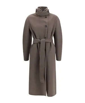 Fabiana Filippi Belted Long Coat