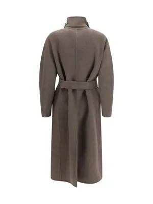 Fabiana Filippi Belted Long Coat