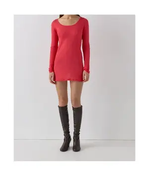 Gimaguas Long-sleeve Round-neck Dress