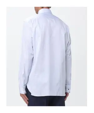 Zegna Striped Poplin Shirt - Blue