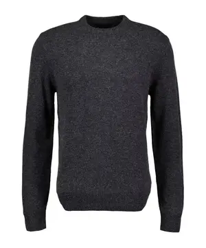 Barbour Crew Neck Solid Knit Sweater - No