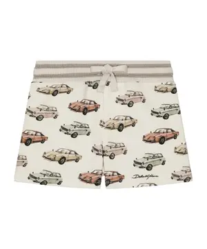 Dolce & Gabbana Car-print Cotton Shorts - Multicolor