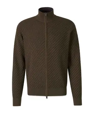 Brioni Knitted Zip-up Cardigan - No